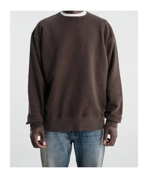 MAISON MARGIELA Denim-patchwork Crew-neck Sweatshirt