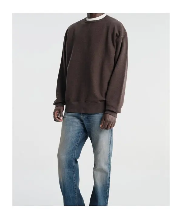 MAISON MARGIELA Denim-patchwork Crew-neck Sweatshirt