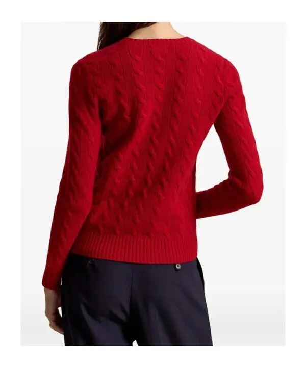 Polo Ralph Lauren Cable-knit Wool-cashmere Crewneck Sweater