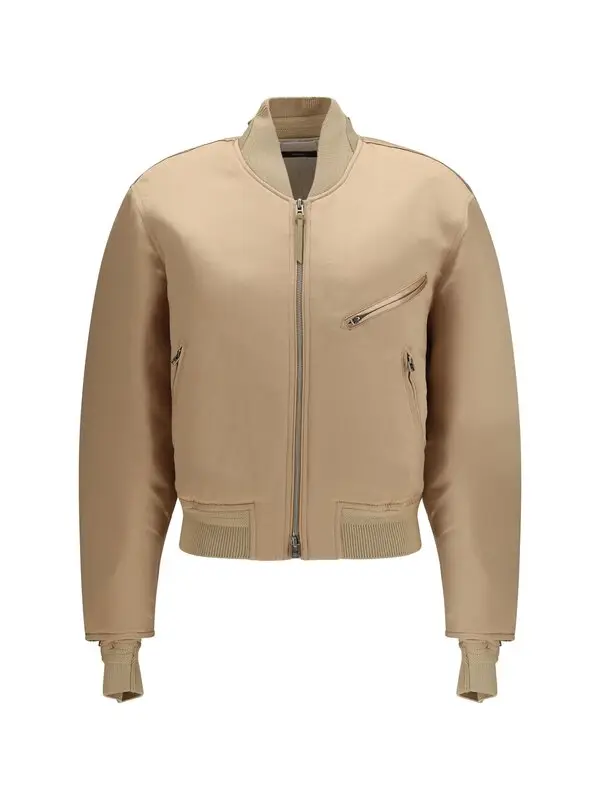TOM FORD Satin Aviator Bomber Jacket