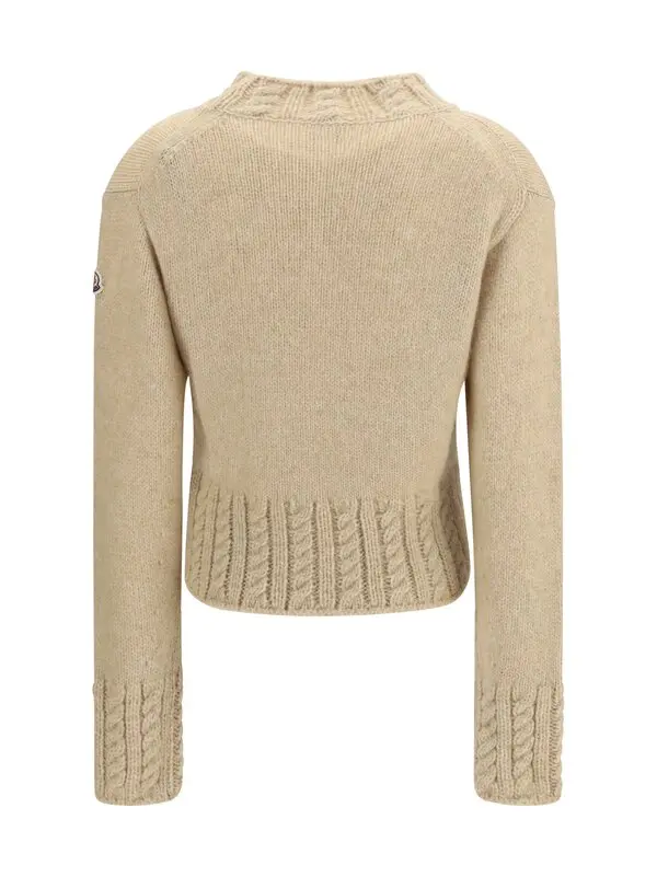 Moncler Ribbed Mock-neck Knitted Sweater