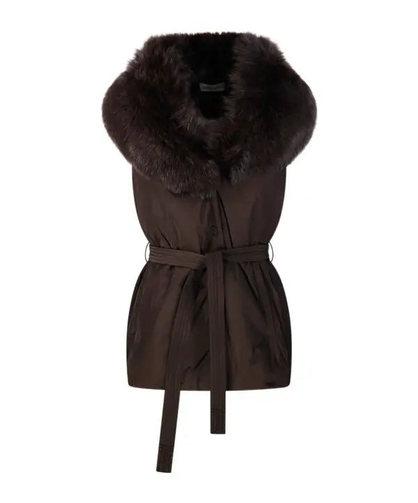 YVES SALOMON Sleeveless Padded Vest