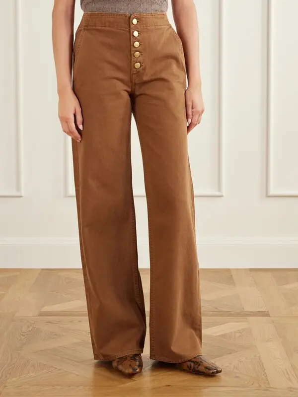 Ulla Johnson Low-rise Wide-leg Jeans
