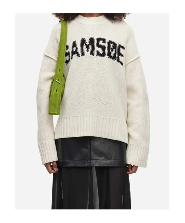 SAMSOE SAMSOE Straight-cut Crew Neck Sweater