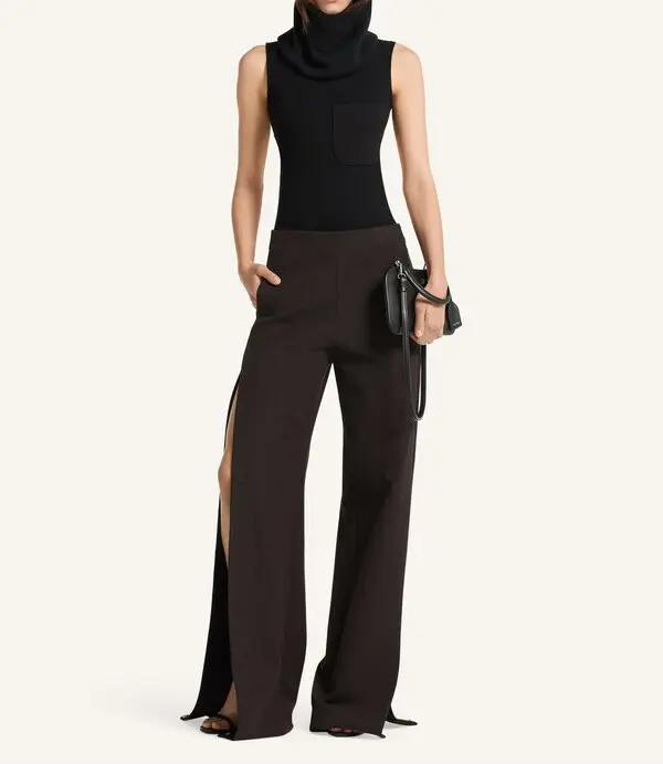 COURREGES High-neck Cut-out Bodysuit