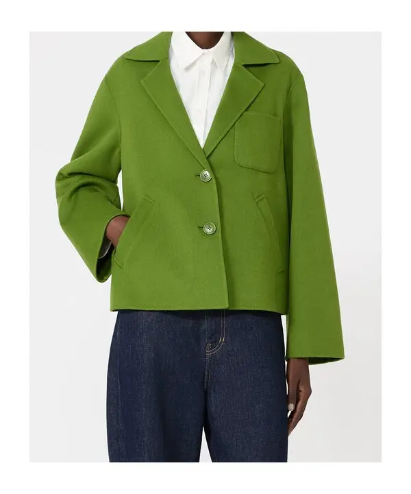 Max Mara Double Wool Cropped Jacket