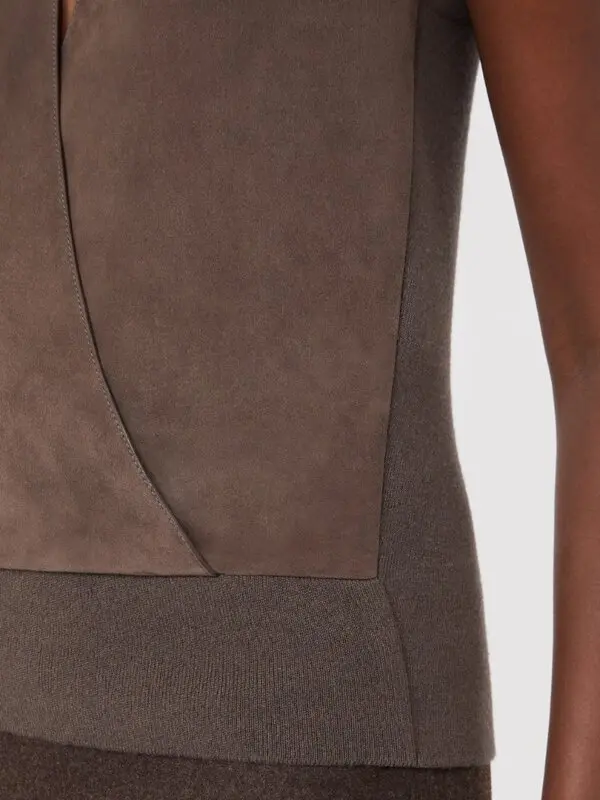 Max Mara Wool And Cashmere Yarn Gilet