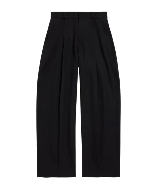 Balenciaga High Waisted Barrel Pants - Noir