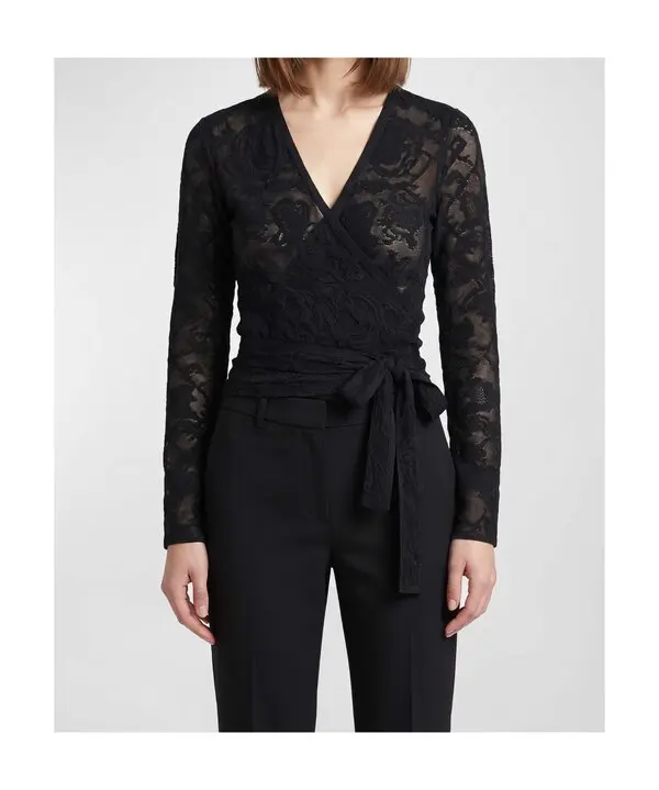Etro Lace Wrap Cardigan