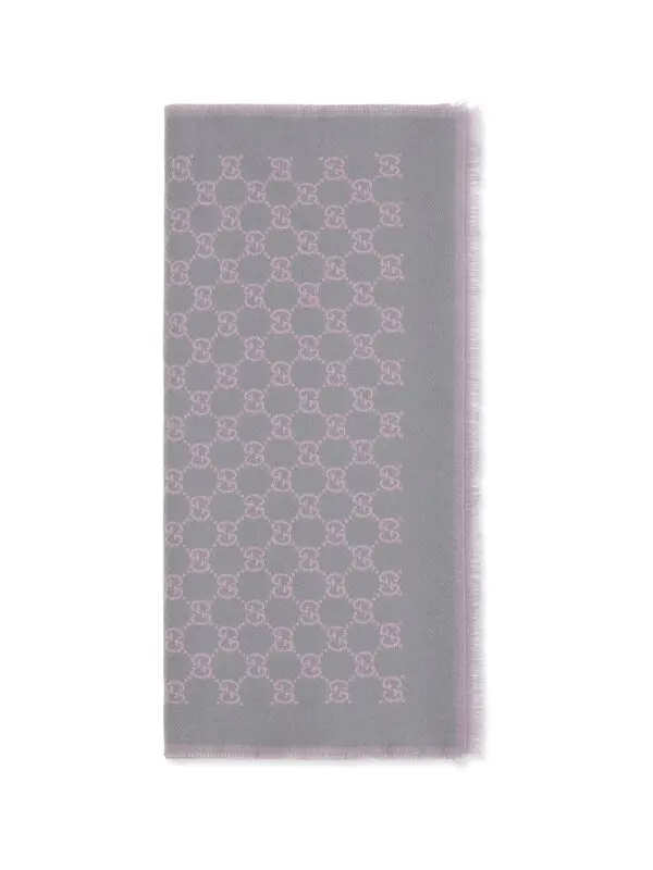 Gucci Miss Stenny Gg Monogram Wool Scarf