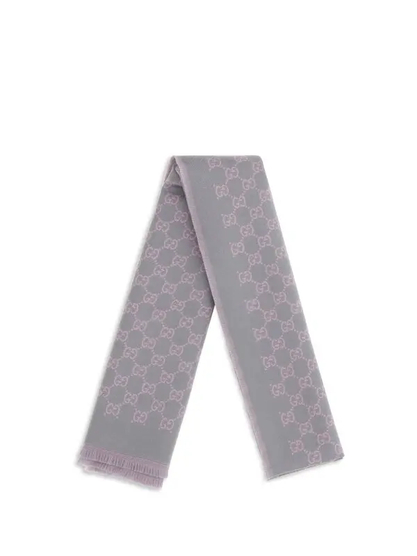 Gucci Miss Stenny Gg Monogram Wool Scarf