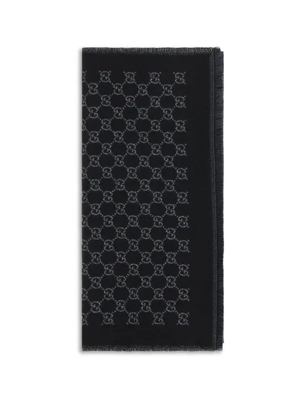 Gucci Miss Stenny Gg Monogram Wool Scarf