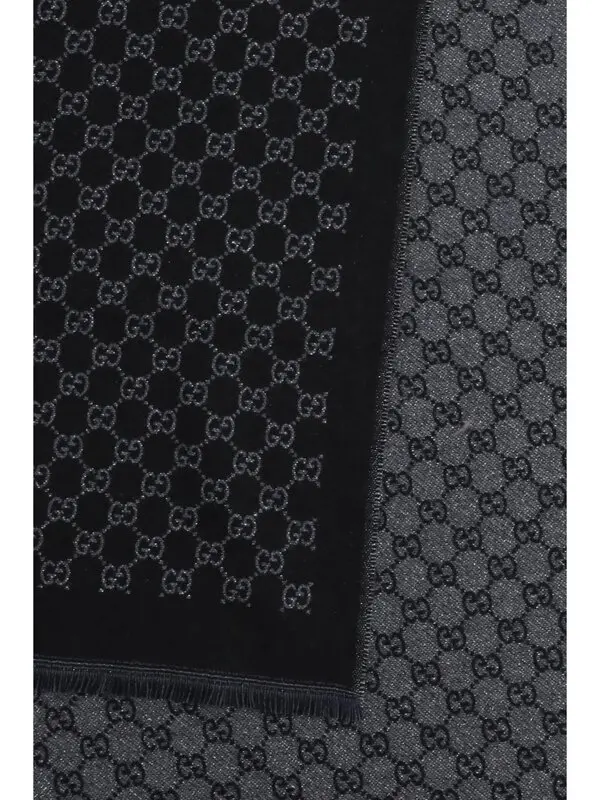 Gucci Miss Stenny Gg Monogram Wool Scarf