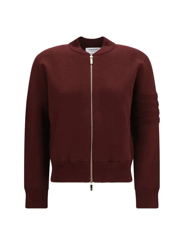 Thom Browne Ottoman Milano Stitch 4-bar Bomber Jacket - Multicolor
