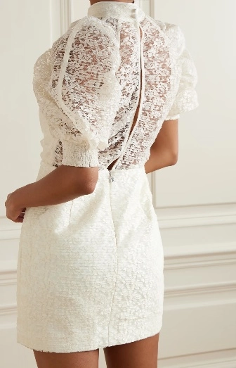 ROTATE BY BIRGER CHRISTENSEN Lace Mini Dress