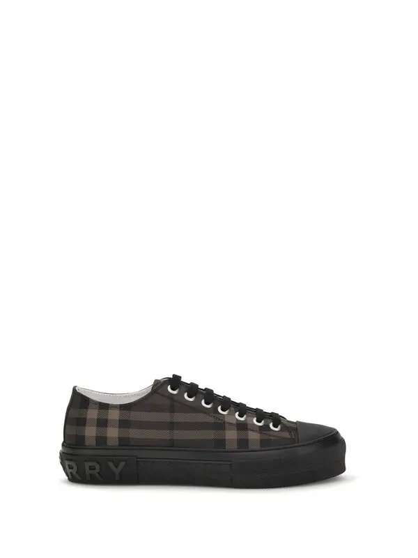 Burberry Jack Check Nylon-blend Sneakers - Brown
