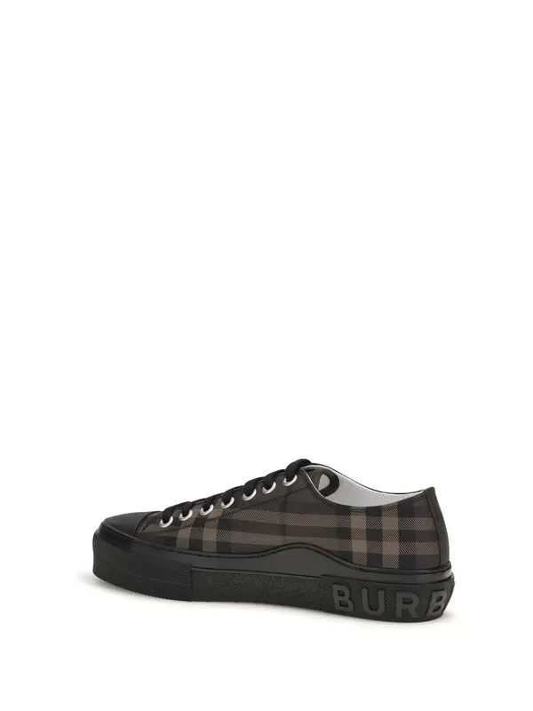 Burberry Jack Check Nylon-blend Sneakers - Brown