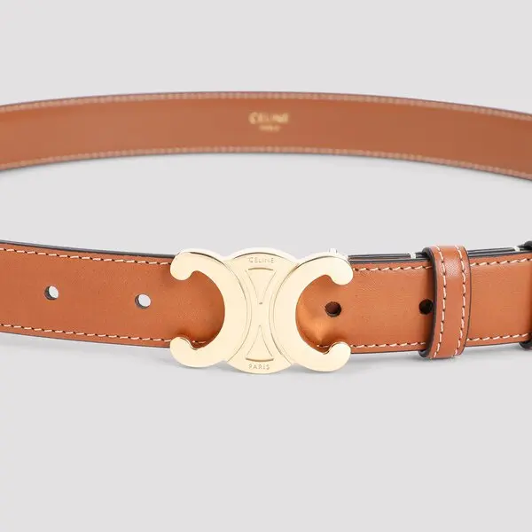 Celine Triomphe Leather Belt