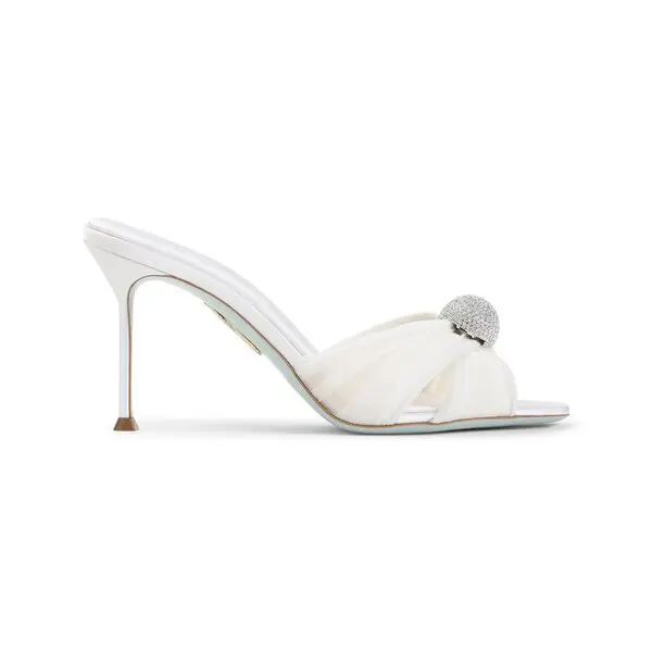 AQUAZZURA Mystery Mules - White