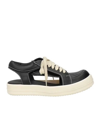 Rick Owens Simple Low-top Leather Shoes