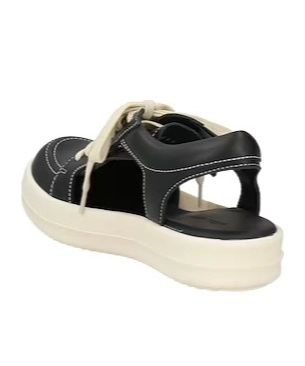 Rick Owens Simple Low-top Leather Shoes