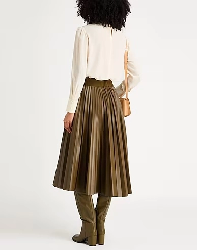 Chloé Solid Color Chiffon Top