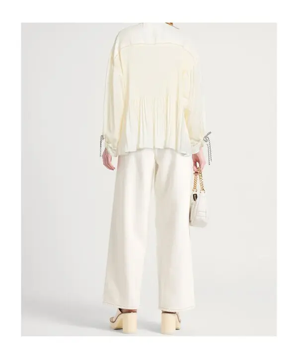 MAXCO. Tie Neck Top