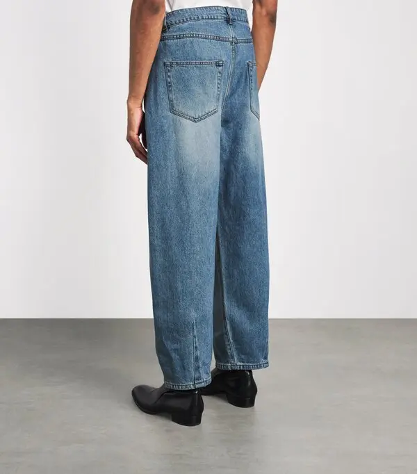 SYSTEM Coated Baggy Jeans