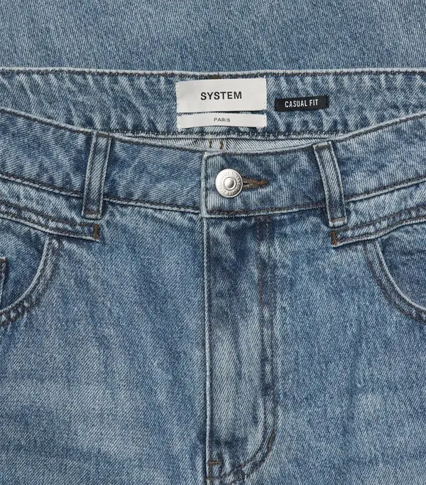 SYSTEM Coated Baggy Jeans