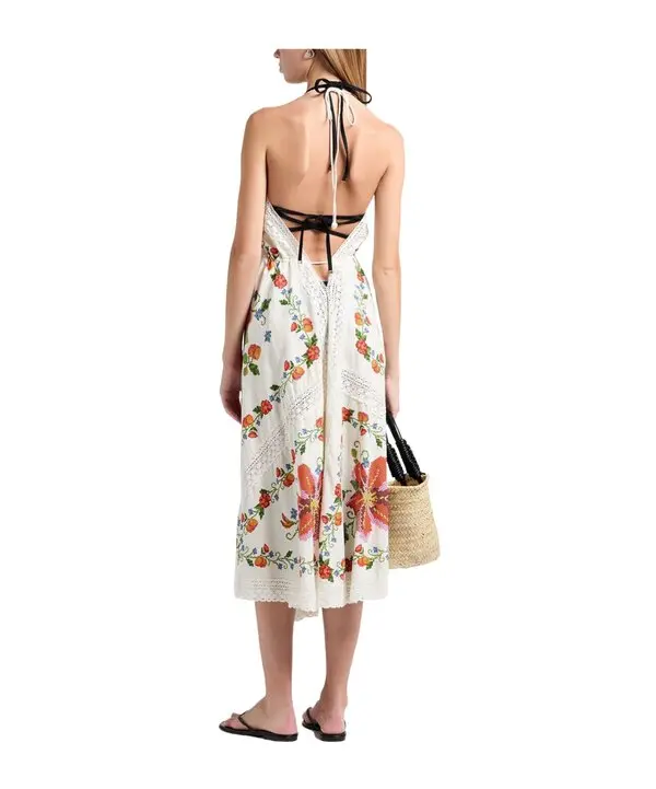 Farm Rio Multi-color Crochet Dress