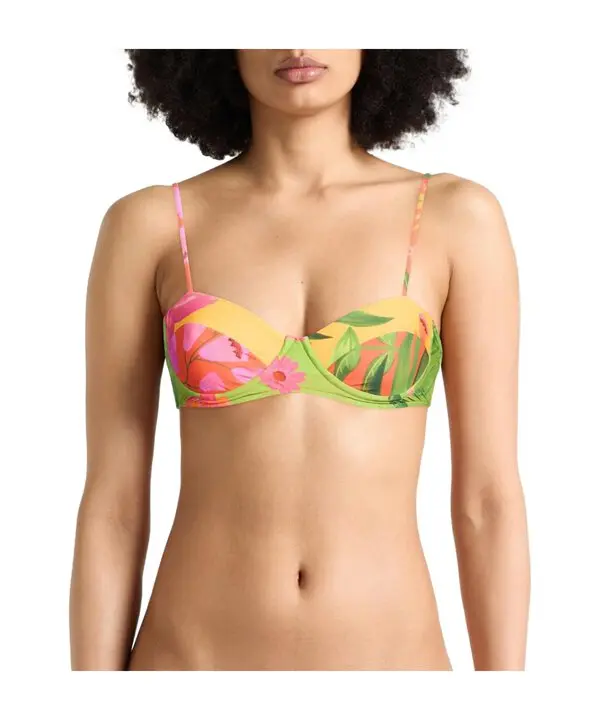 Farm Rio Floral Bikini Top