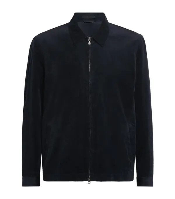 Sunspel Corduroy Harrington Jacket - Navy