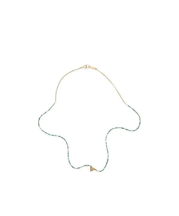 Isabel Marant Étoile Beaded Turquoise Drop Necklace - Green