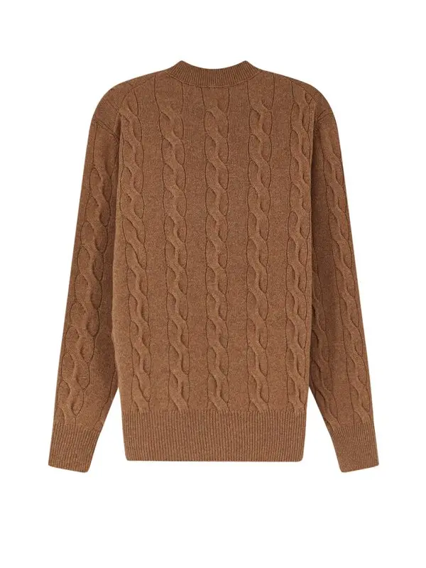 AMI Paris Cable-knit Sweater De Coeur