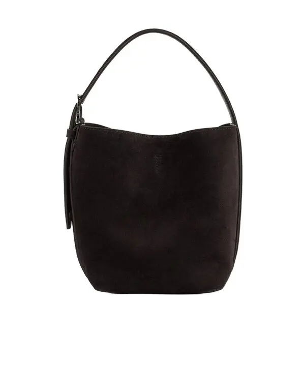 TOTEME Belted Suede Tote Bag
