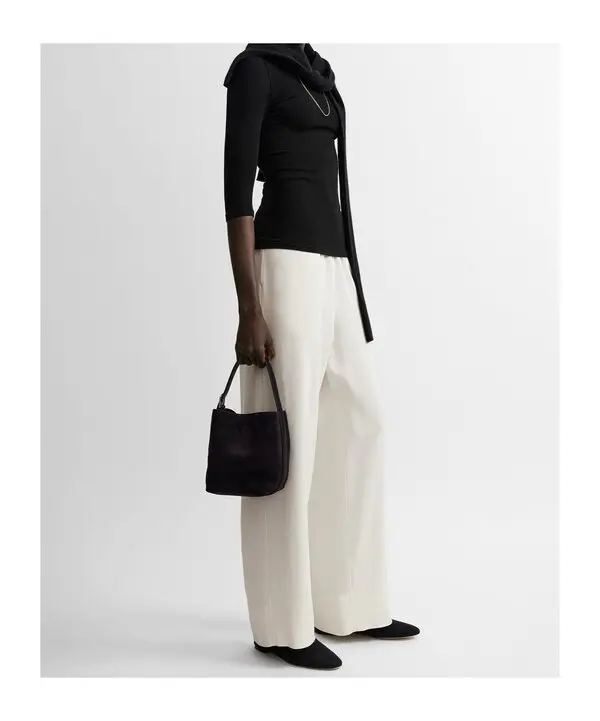TOTEME Belted Suede Tote Bag
