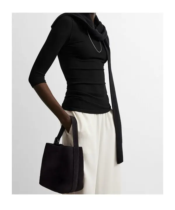 TOTEME Belted Suede Tote Bag