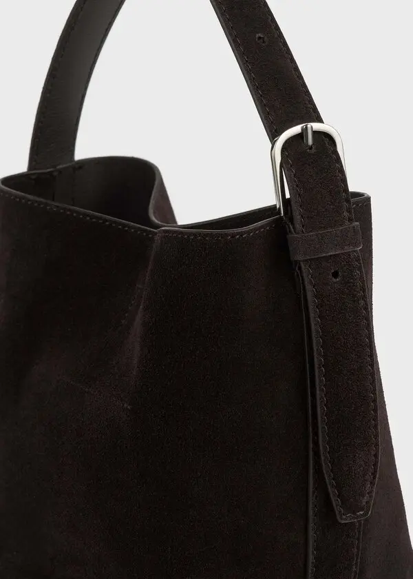 TOTEME Belted Suede Tote Bag