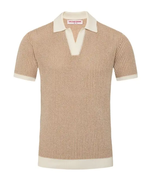 Orlebar Brown Horton Crochet - Biscuit