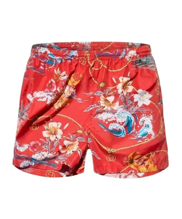 Gucci Printed Polyester Poplin Swim Shorts - Multicolor