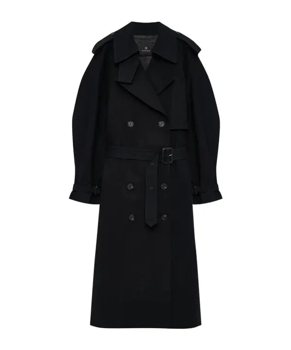 ANINE BING Pascale Double-breasted Trench Coat