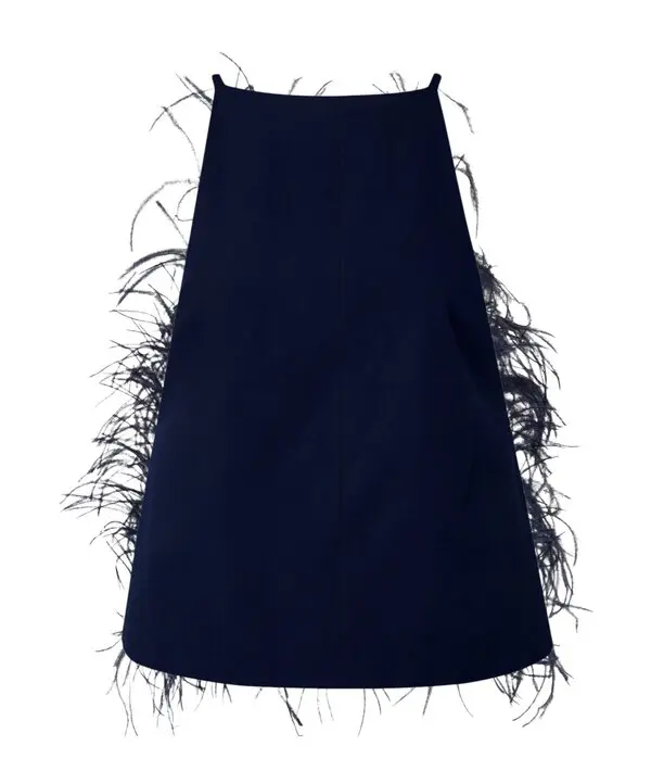 Pinko Feather-trim Sequin-embellished Top