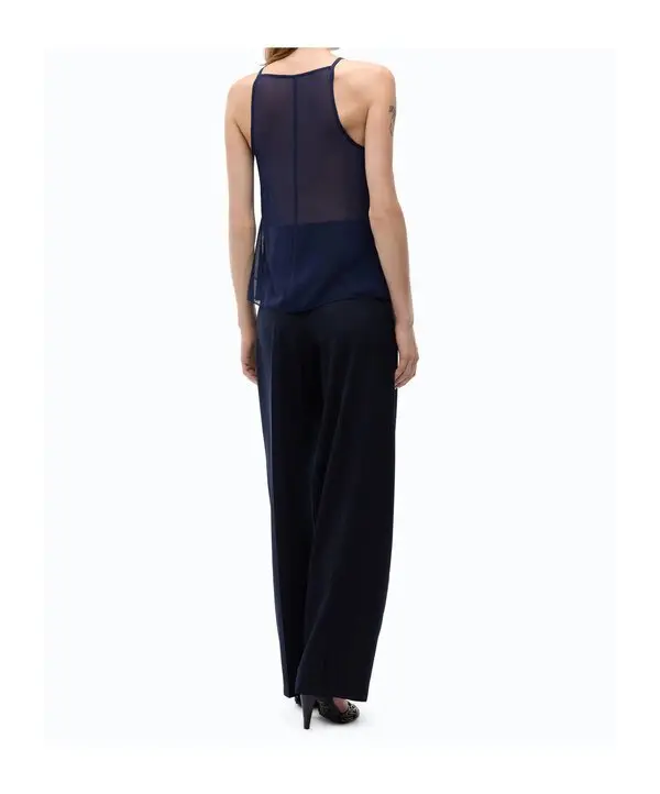 Pinko Feather-trim Sequin-embellished Top