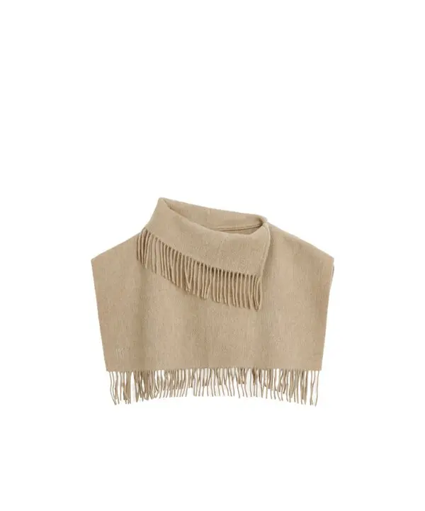 BY MALENE BIRGER Turtla Fringed Bib Scarf - No