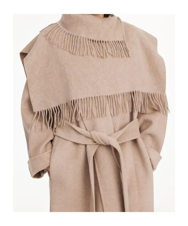 BY MALENE BIRGER Turtla Fringed Bib Scarf