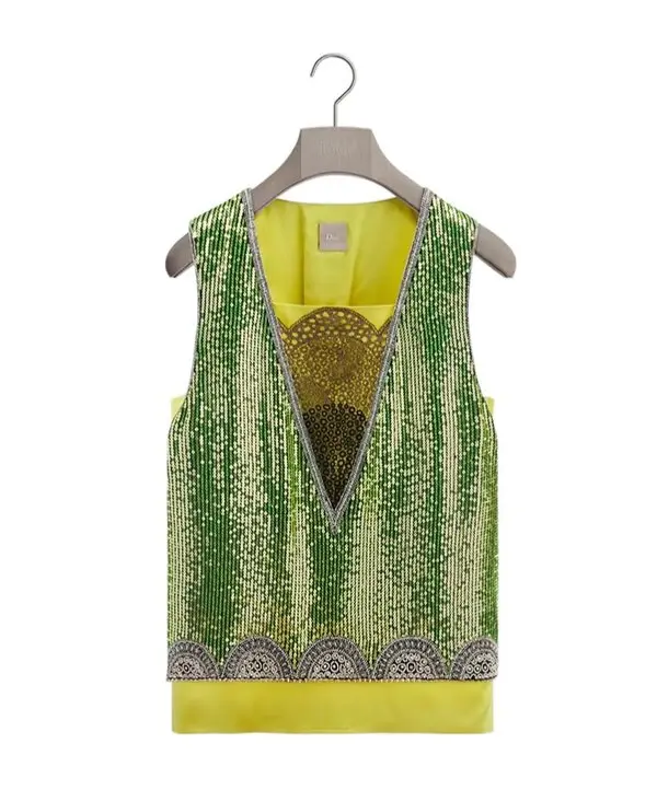 Dior Sleeveless Top With Sequins