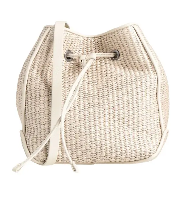 Brunello Cucinelli Two-tone Mini Bucket Bag - Grey