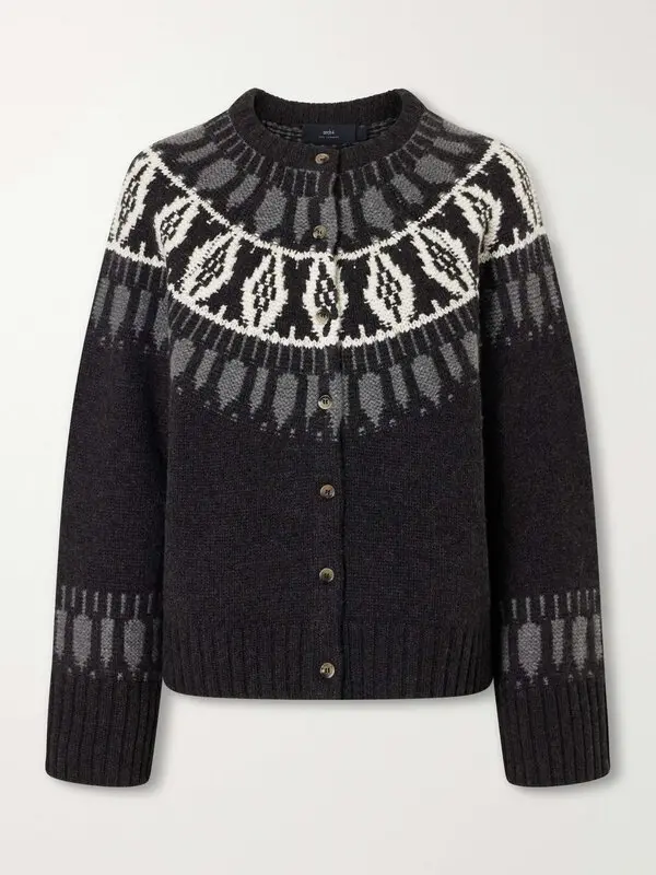 Arch4 Aspen Cashmere Cardigan - Charcoal