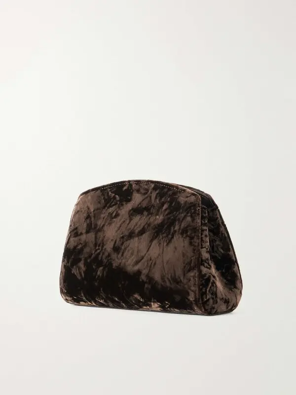 LIFFNER Pushlock Velvet Clutch