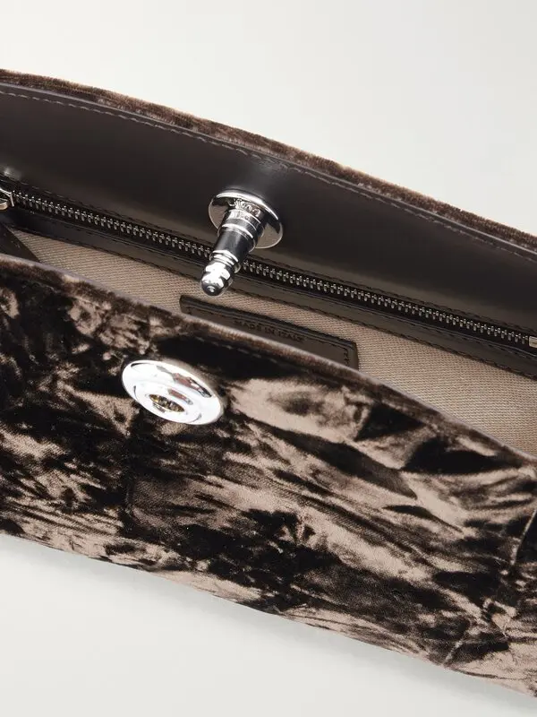 LIFFNER Pushlock Velvet Clutch